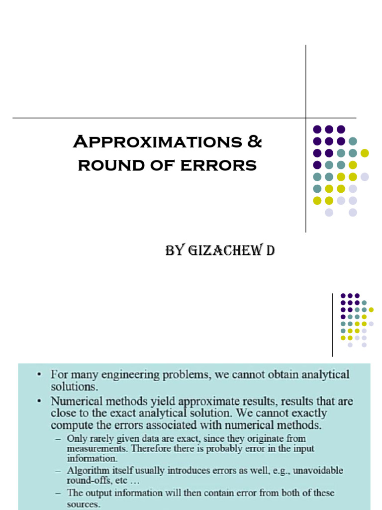 Numerical Methods Lecture 2 | PDF