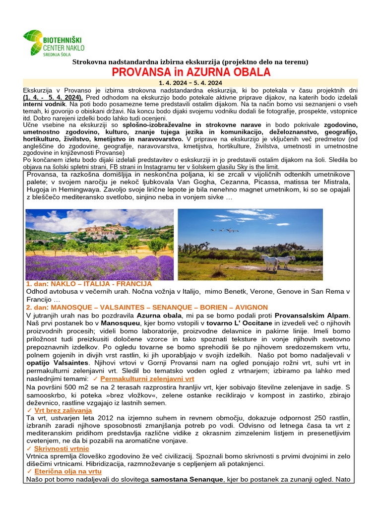 Provansa Prijavnica | PDF