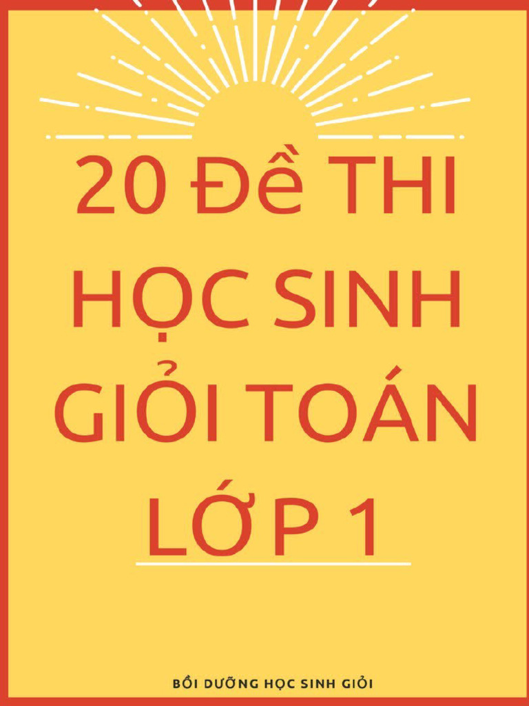 20 de Thi Hoc Sinh Gioi Toan Lop 1.PDF Cô Khánh Linh | PDF