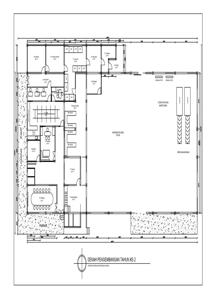 Denah Workshop KP Ciomas THP Ii | PDF