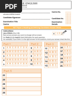 Answer Sheet - Key English Test | PDF