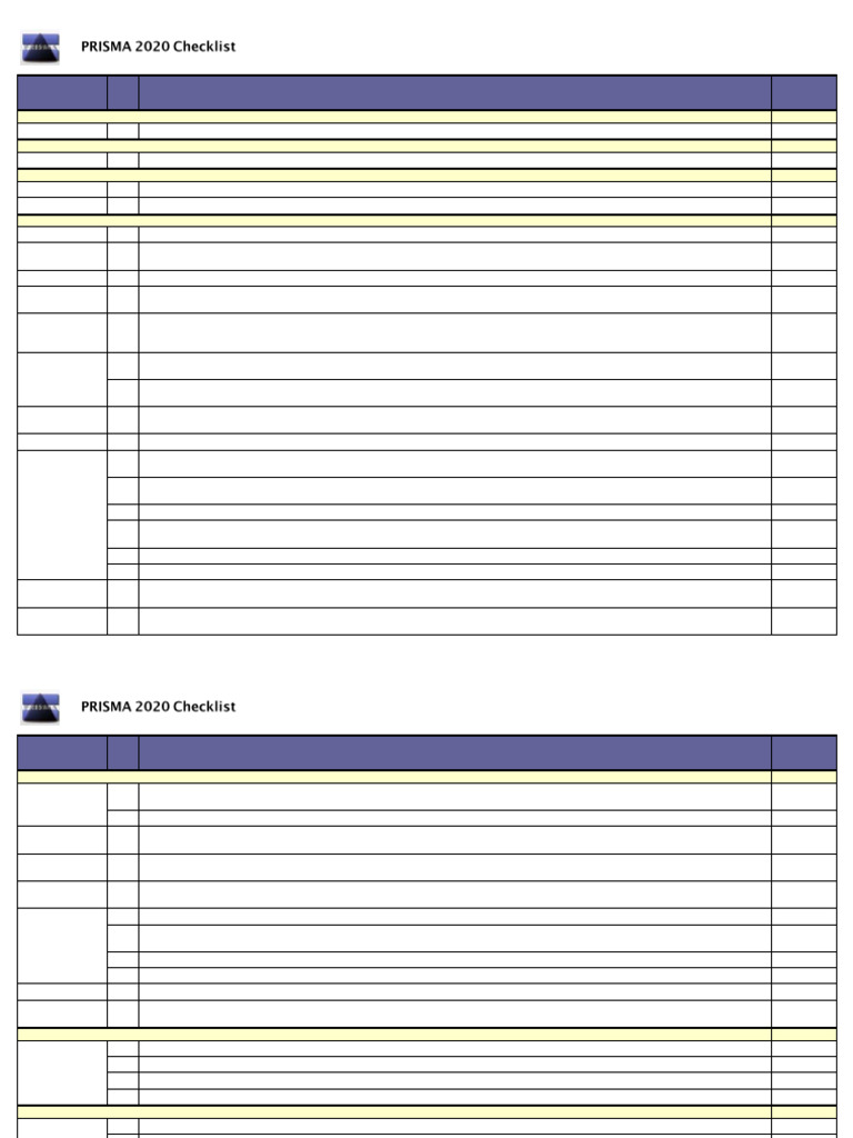 PRISMA Checklist For Literaturereview | PDF | Meta Analysis | Evidence