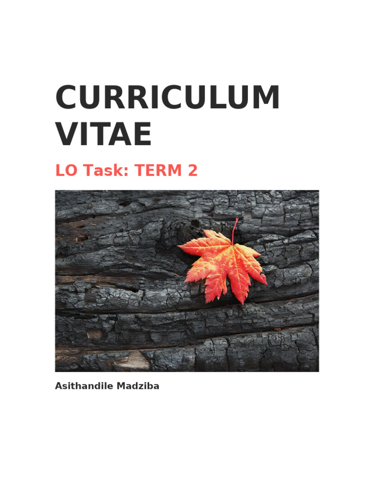 CV Task LO Task | PDF