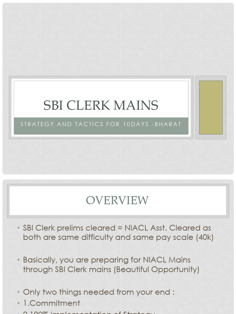 SBI Clerk Mains | PDF | Business
