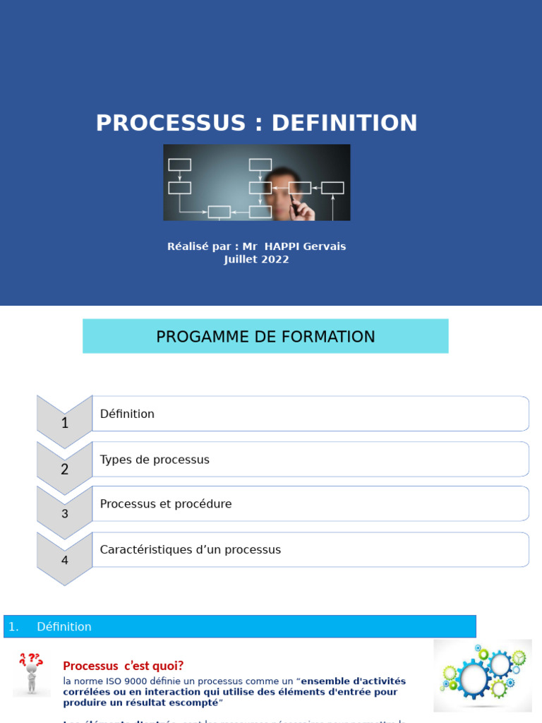 Processus Definition | PDF | Business | Économie