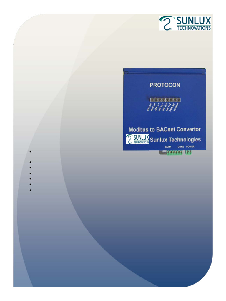 Modbus to BACnet Converter Guide | PDF | Computer Architecture ...