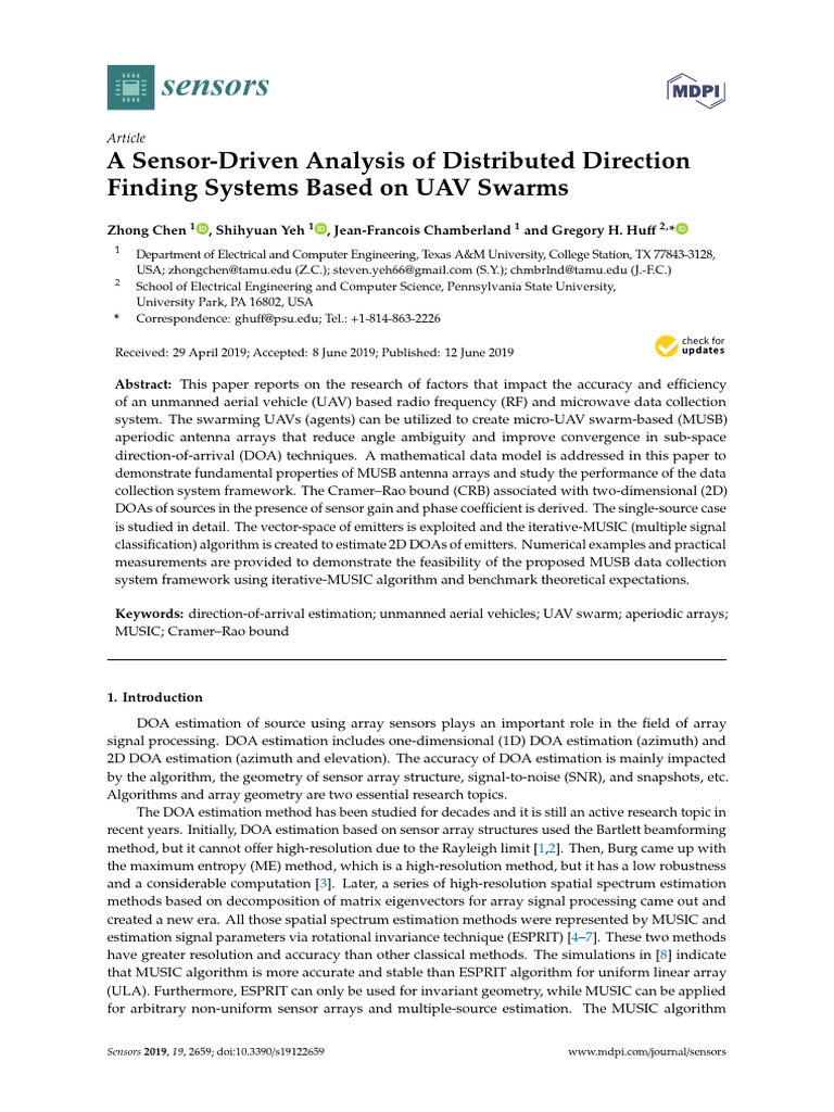 A Sensor-Driven Analysis of Distributed Direction Finding Systems Based ...