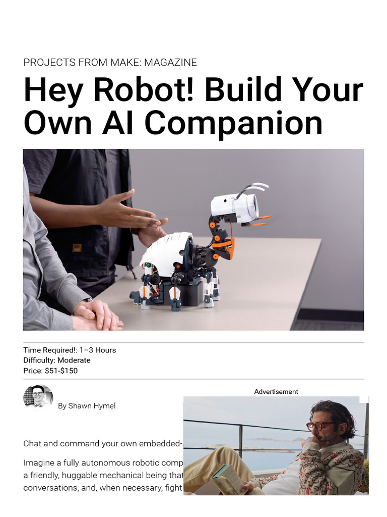 Build Your Own AI Companion Robot | PDF | Artificial Intelligence ...