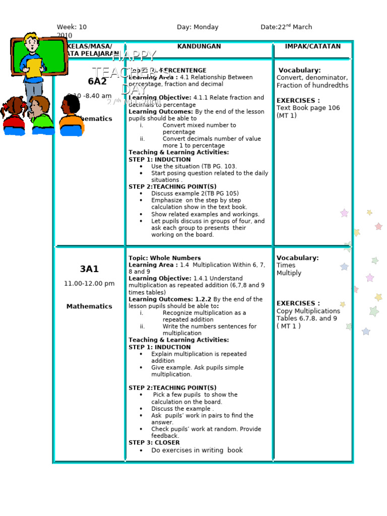 Week 10 | PDF | Multiplication | Mathematics