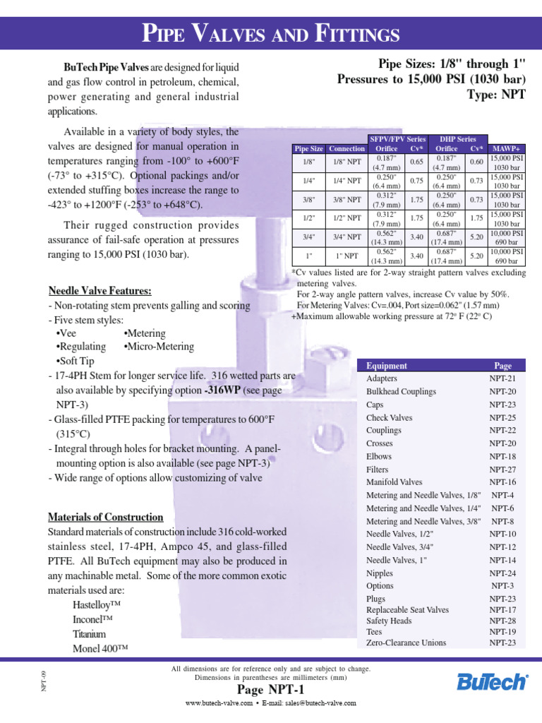 Butech Pipe Valves and Fittings | PDF | Valve | Pipe (Fluid Conveyance)