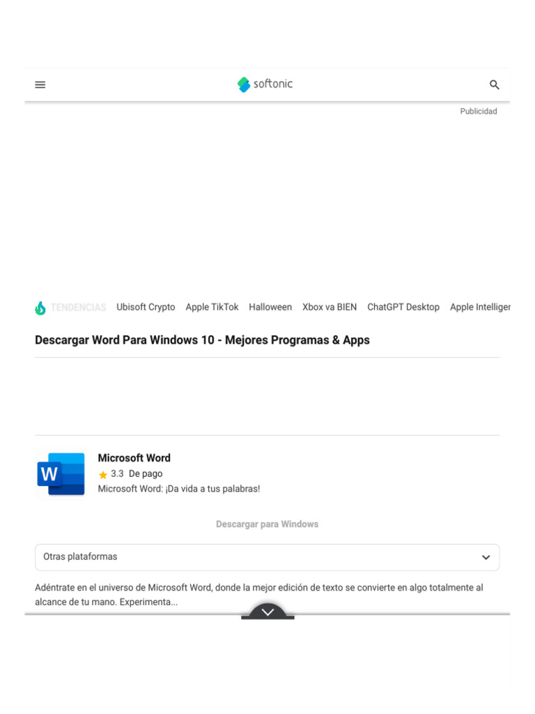 Descargar Word para Windows 10 | PDF | Microsoft Word | Microsoft Office