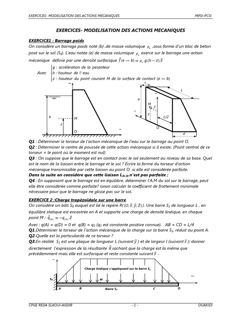 Cahier Exercices Corrig | PDF | Courroie | Mécanique