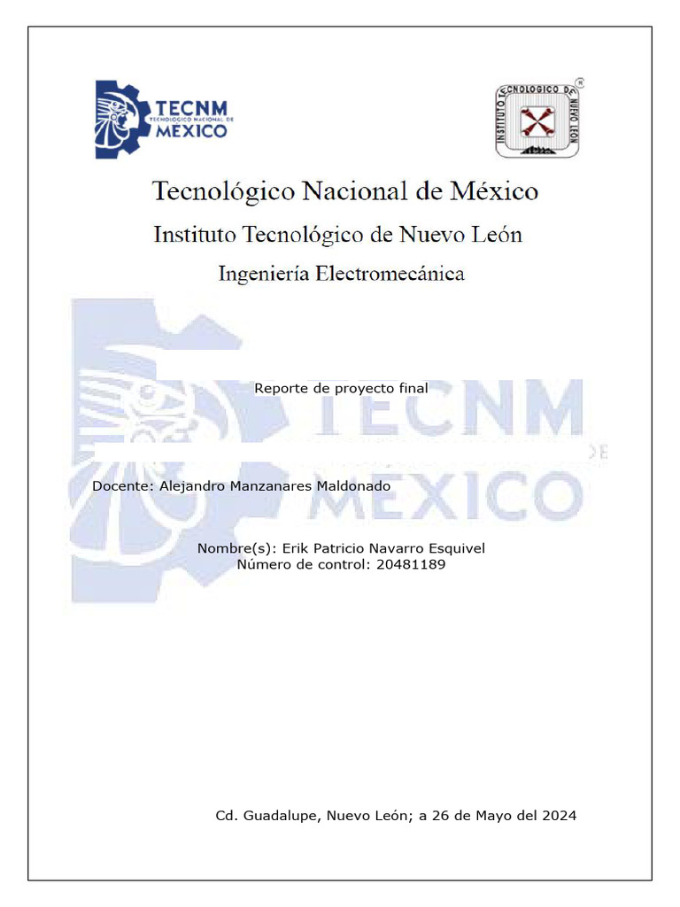 Proyecto Control PID | PDF | Métodos y materiales de enseñanza | Informática