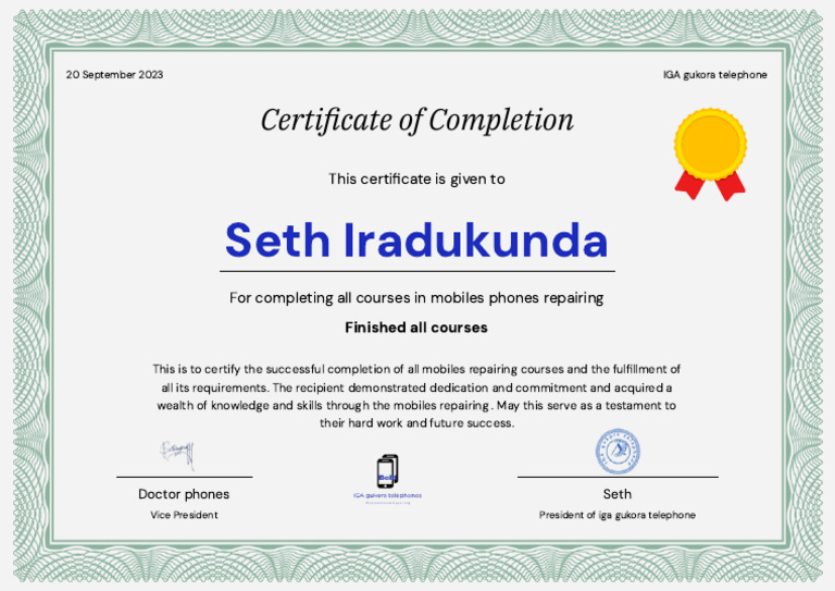 Certificate in Mobile Repairing 1 | PDF