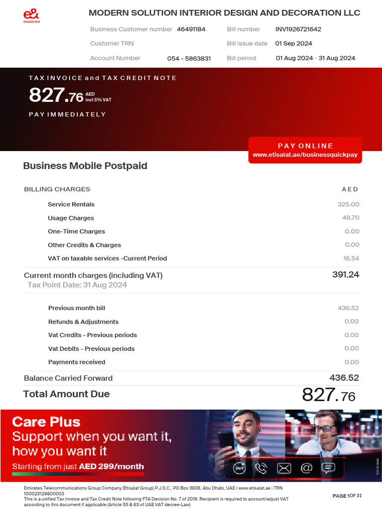 August 2024 Tax Invoice Summary | PDF | Value Added Tax | Payments
