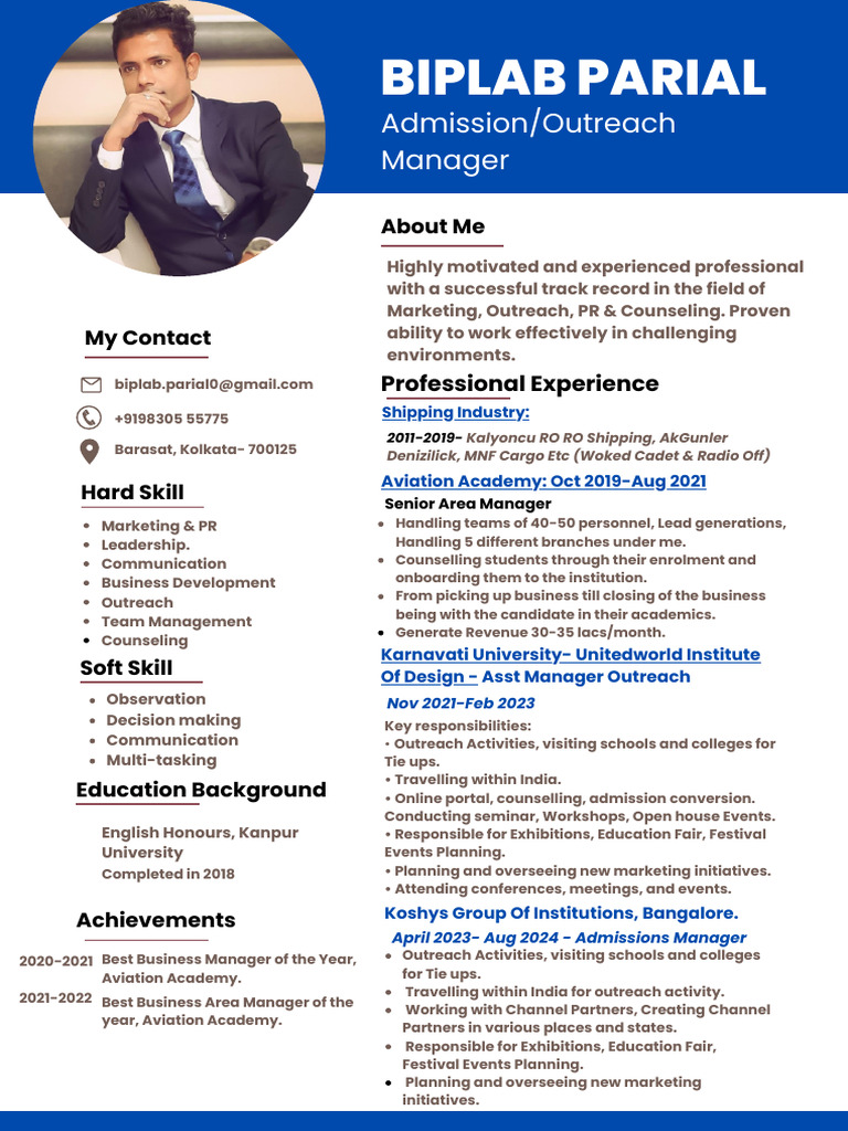 Biplab Parial Updated Resume | PDF