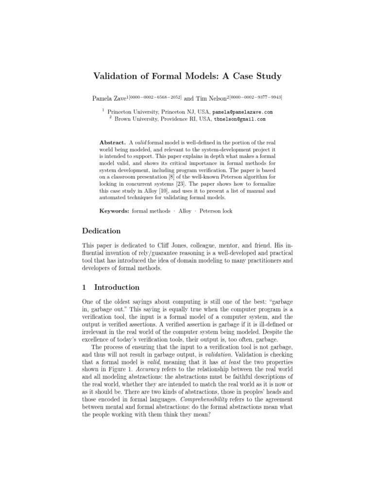 Formal Model Validation Guide | PDF | Formal Verification | System