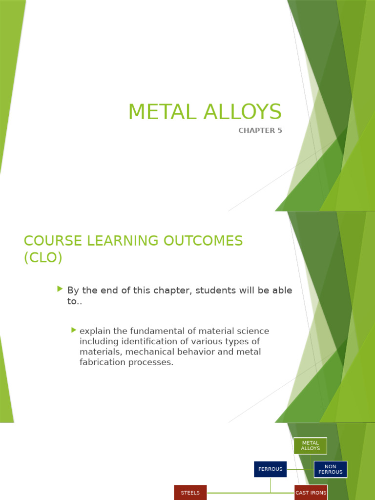 Chapter 5 Metal Alloys | PDF | Corrosion | Cast Iron