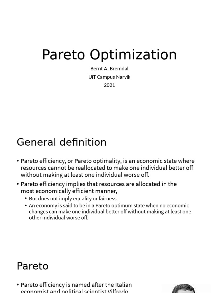 Understanding Pareto Optimization Principles | PDF | Pareto Efficiency ...