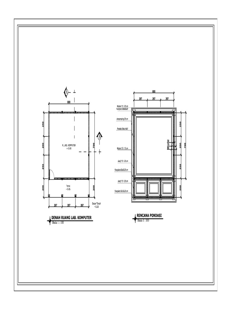 Desain Gambar Ruang Lab Komputer | PDF