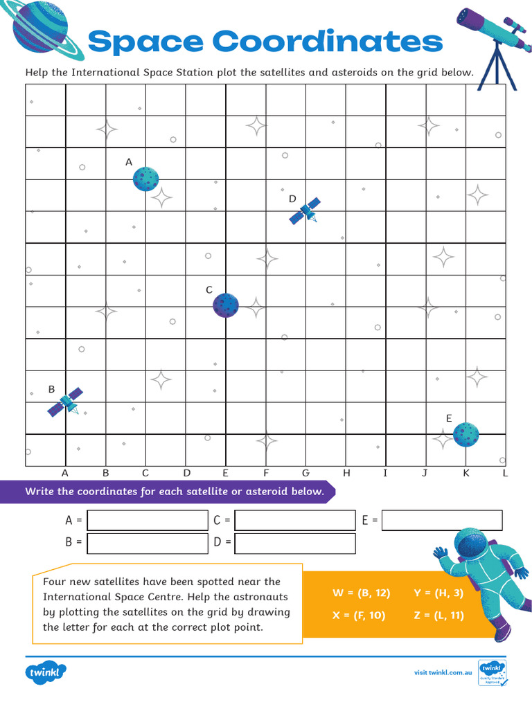 Space Coordinates | PDF | Teaching Methods & Materials
