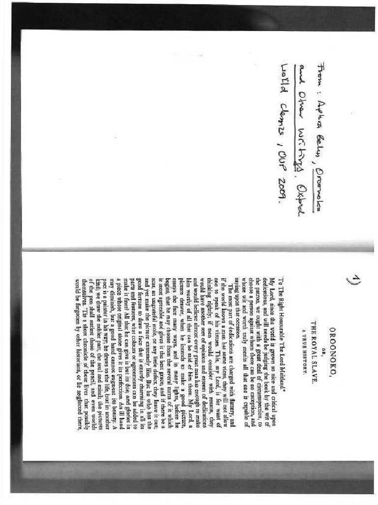 Oroonoko-Text | PDF