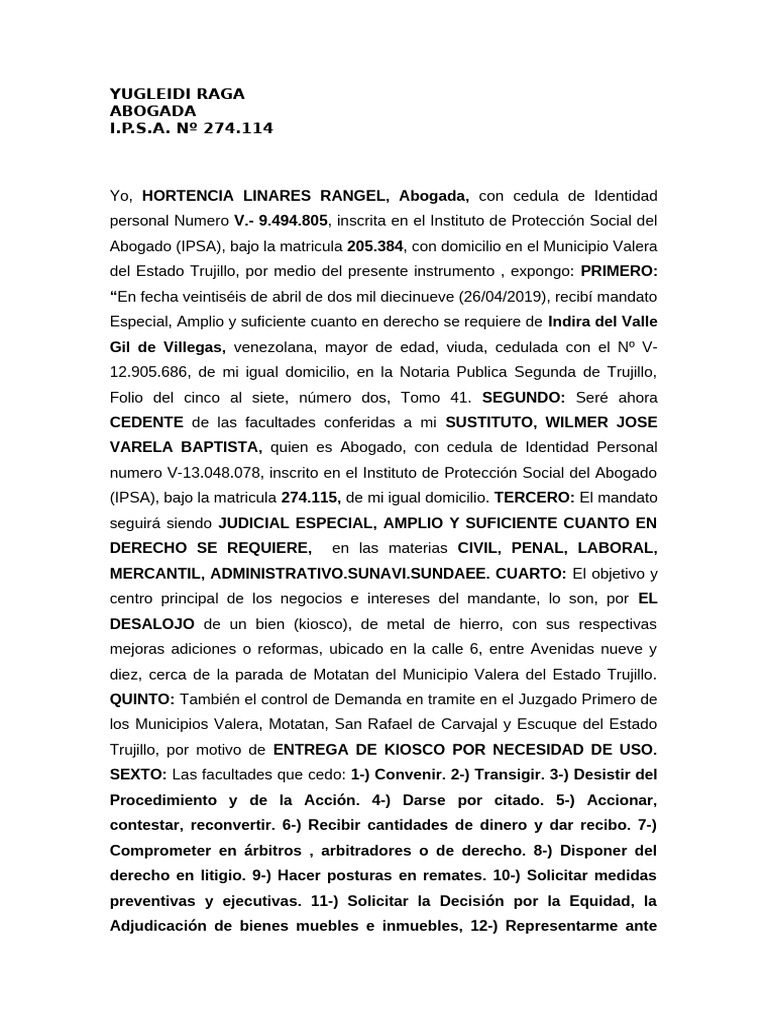 PODER HORTENCIA LINARES | PDF | Justicia | Crimen y violencia PODER HORTENCIA LINARES | PDF | Justicia | Crimen y violencia