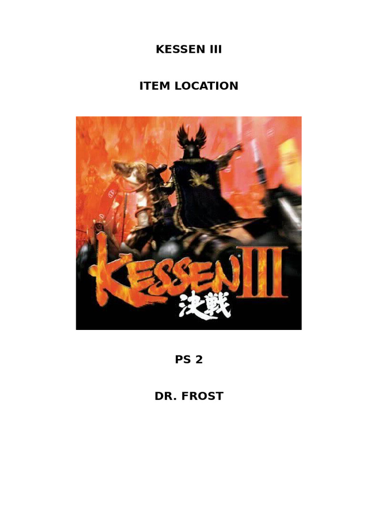 Kessen Iii | PDF | Japanese People | Feudal Japan