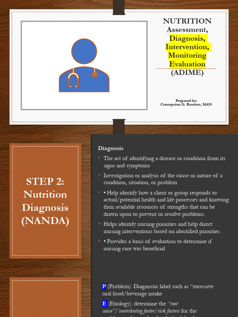 Nutrition Diagnosis and Intervention Guide | PDF | Nutrition | Diet ...