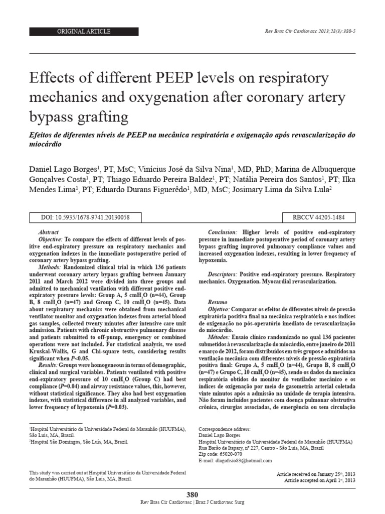 2013 - Effects of Different PEEP Levels On Respiratory Mechanics and ...