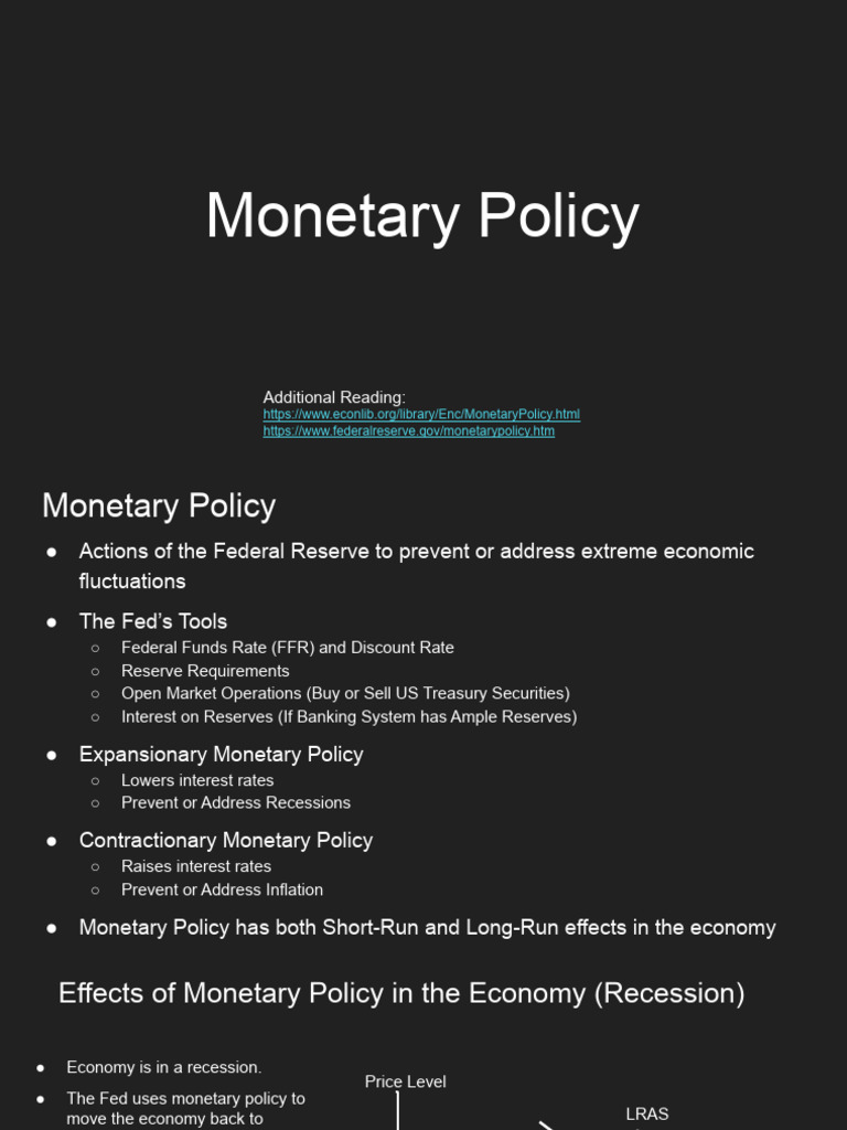 Understanding Contractionary Policy | PDF | Monetary Policy | Federal ...