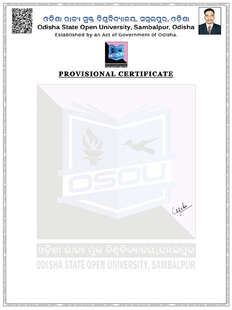 Provisional Certificate for MA in English | PDF