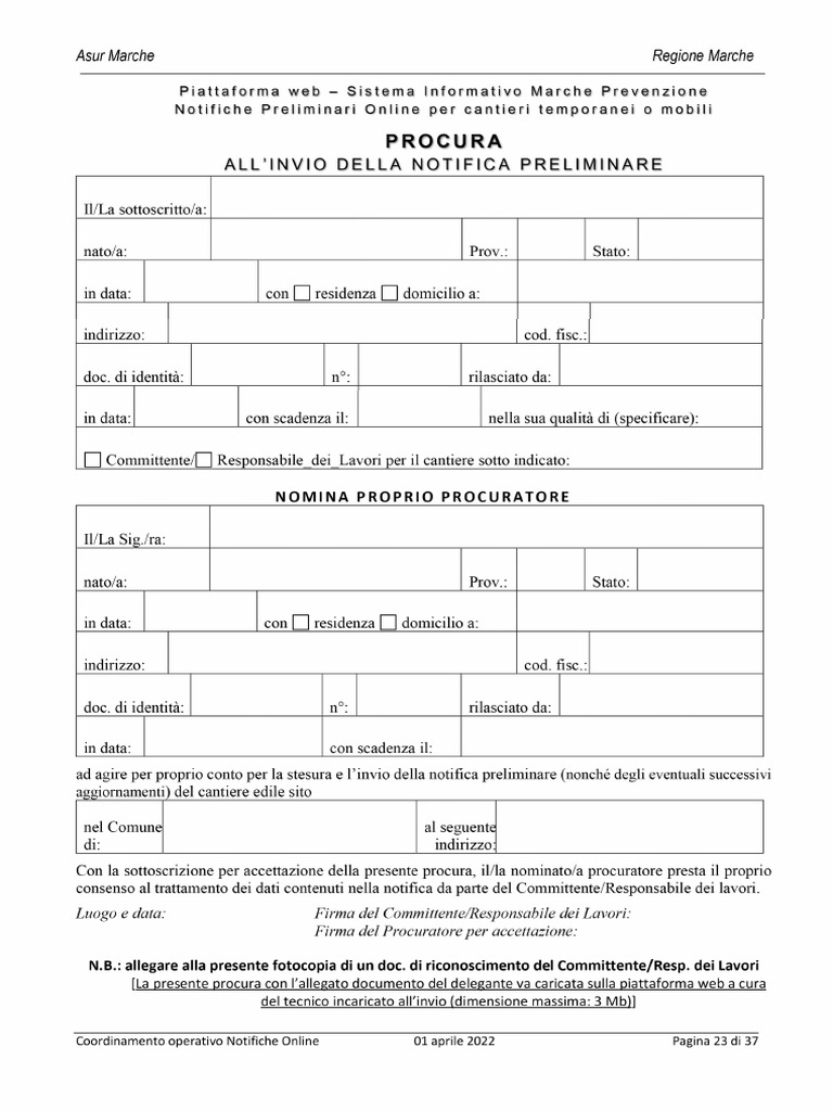 Procura Per Notifica | PDF