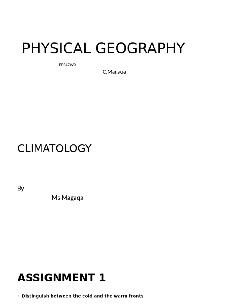 Geo15m0 Notes 2024 Climatology | PDF | Atmosphere Of Earth | Precipitation