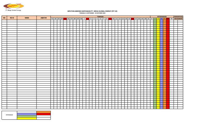 Inputan Harian Absen | PDF