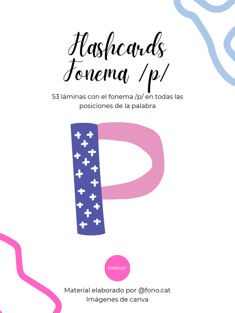Flashcards Fonema P | PDF