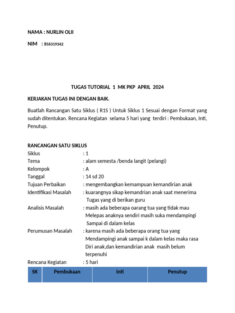Tugas Tutorial 1 MK PKP 2024 | PDF