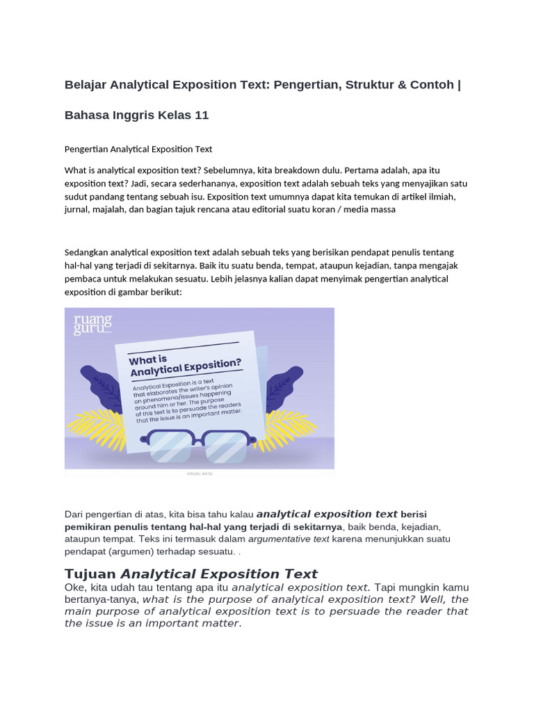 Struktur dan Kaidah Teks Exposition | PDF