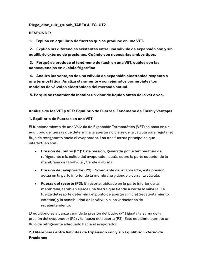 Diego - Diaz - Ruiz - Grupob - TAREA 4.IFC. UT2 | PDF | Presión | Física Aplicada e ...