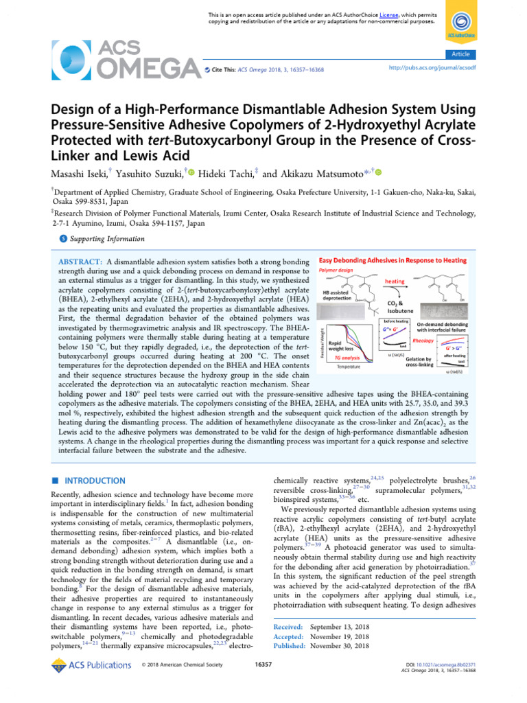IBOA EHA AcAcr | PDF | Copolymer | Polymers