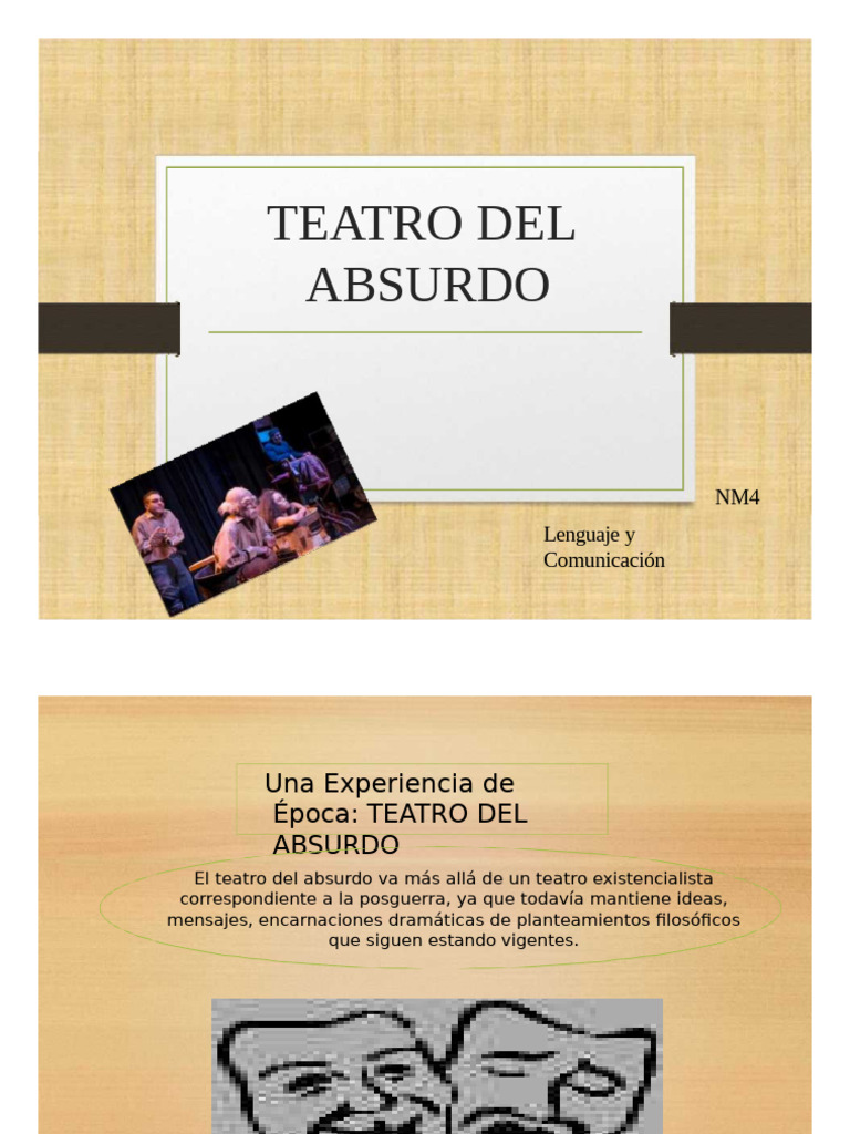 NM4 - Teatro Del Absurdo | PDF | Samuel Beckett | Teatro