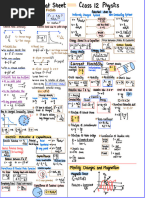 Electrochemistry 12 Formula Sheet | PDF | Electrochemistry | Anode
