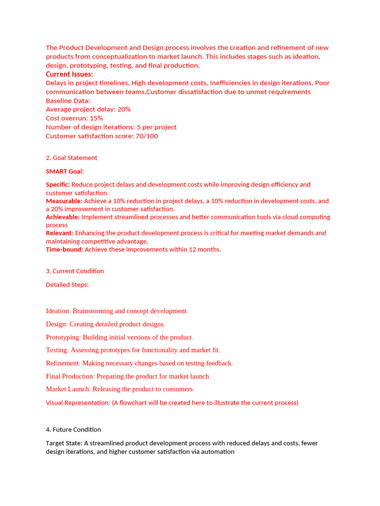 The Product Development and Design Process Involves The Creation and Refinement of New Products ...