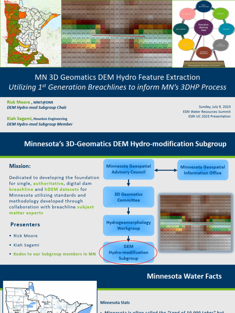 MN 3DGeo Hydro Feature Extraction (Official) | PDF | Geographic ...