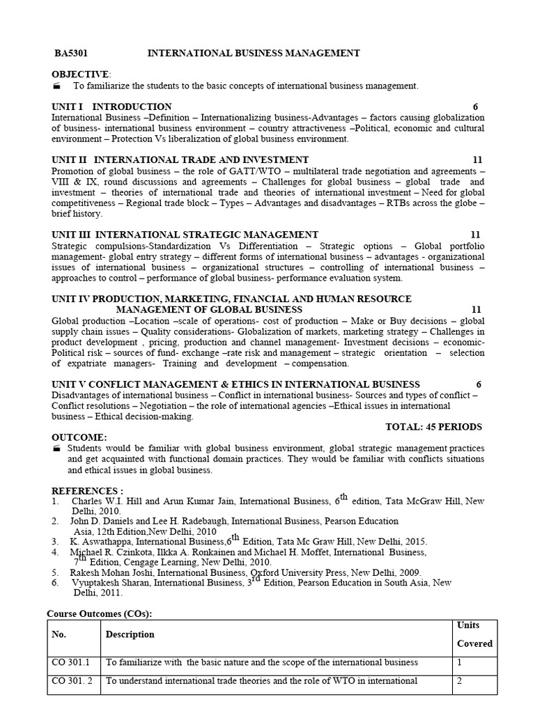 International Business - Important Questions With Answer | PDF | World Trade Organization | Non ...