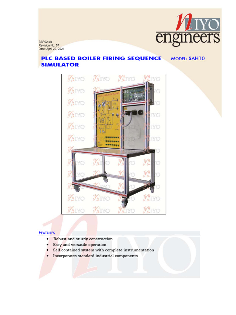 SAH10 PLC Based Boiler Firing Sequence Simulator | PDF | Business | Technology & Engineering