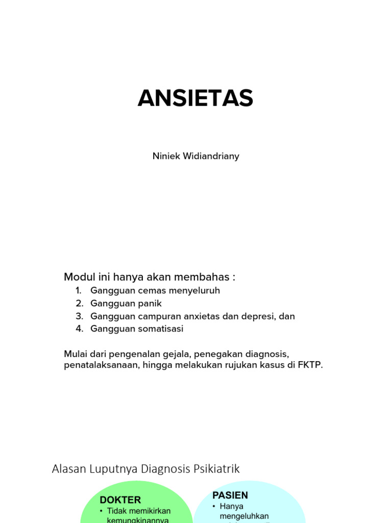 Materi Inti 6b-Penatalaksanaan Gangguan Jiwa-Anxietas | PDF