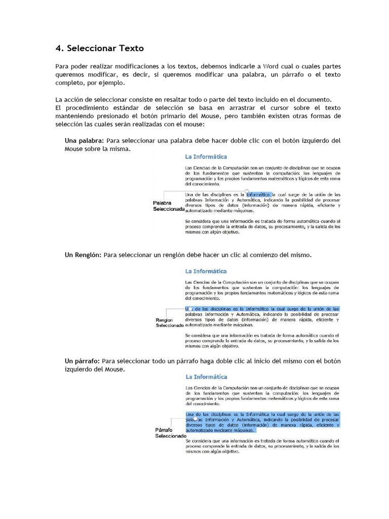 0104 Seleccionar Texto | PDF