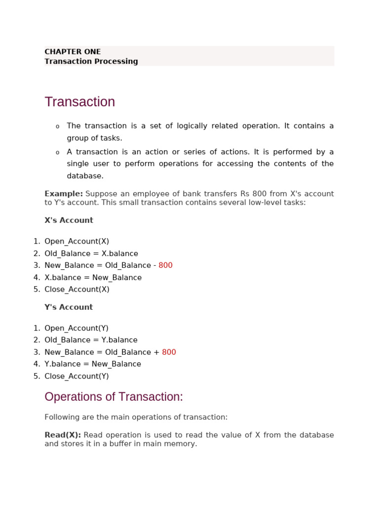 Bit 424E Advanced Database Systems Notes | PDF | Database Transaction ...