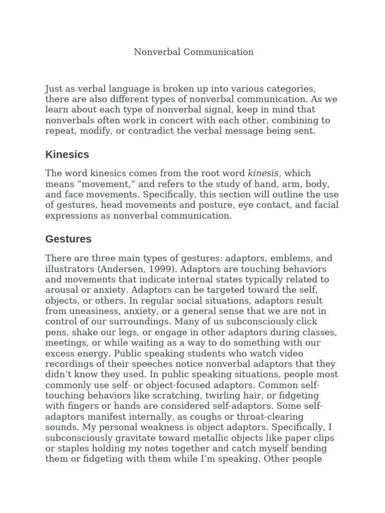 Nonverbal Communication | PDF | Nonverbal Communication | Smile